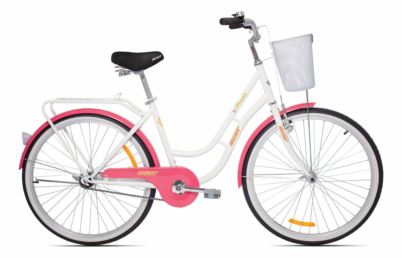 Велосипед AIST Avenue 1.0 26" 2025 (требует финальной сборки), Цвет бело-розовый, Размер 17"