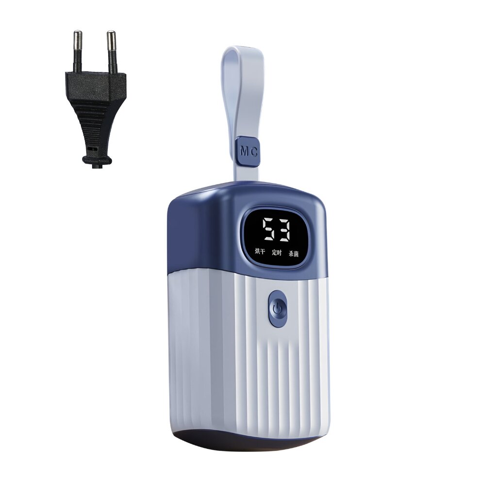 Сверхтихая складная мини-сушилка для одежды с низким уровнем шума для ночного использования и энергоэффективностью 220 В, ЕС