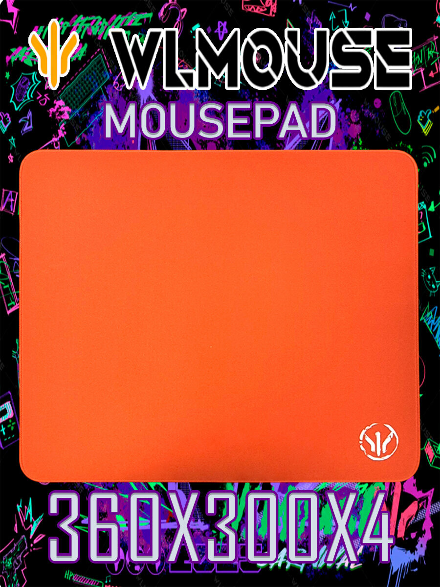 WLMOUSE WL Orange Mousepad Игровой коврик для мыши оранжевый
