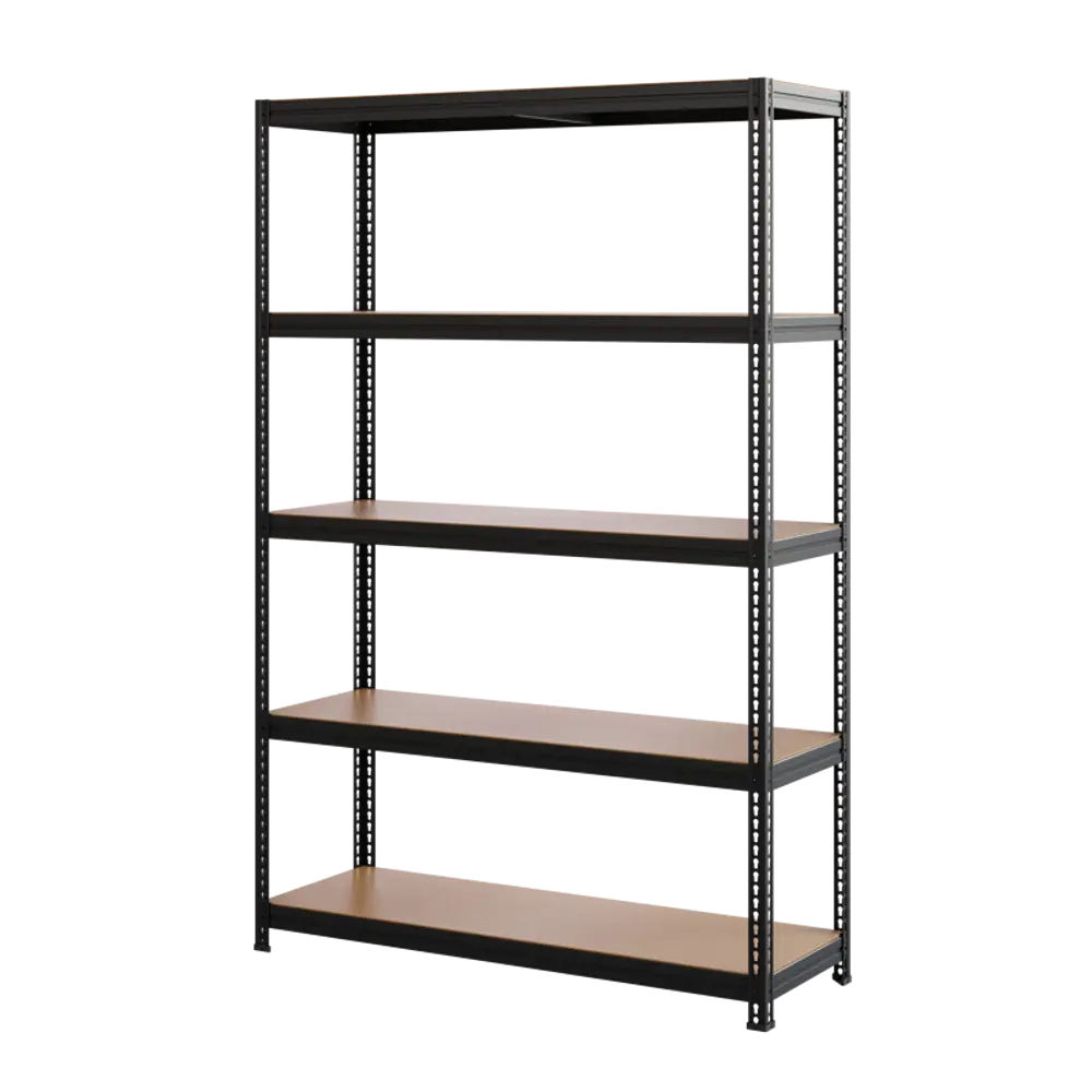 Стеллаж металлический 5 полок 180x120x40 см цвет черный нагрузка на полку 170 кг