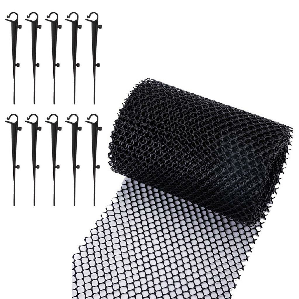 Пластиковая сетка-защита для водостока, 15 см х 6 м