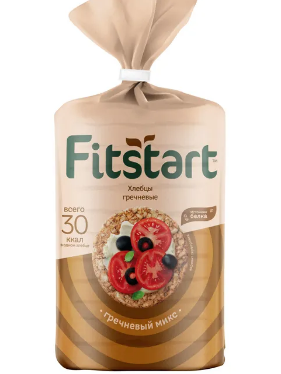 Хлебцы Fitstart цельнозерновые Гречневый микс, 90 г