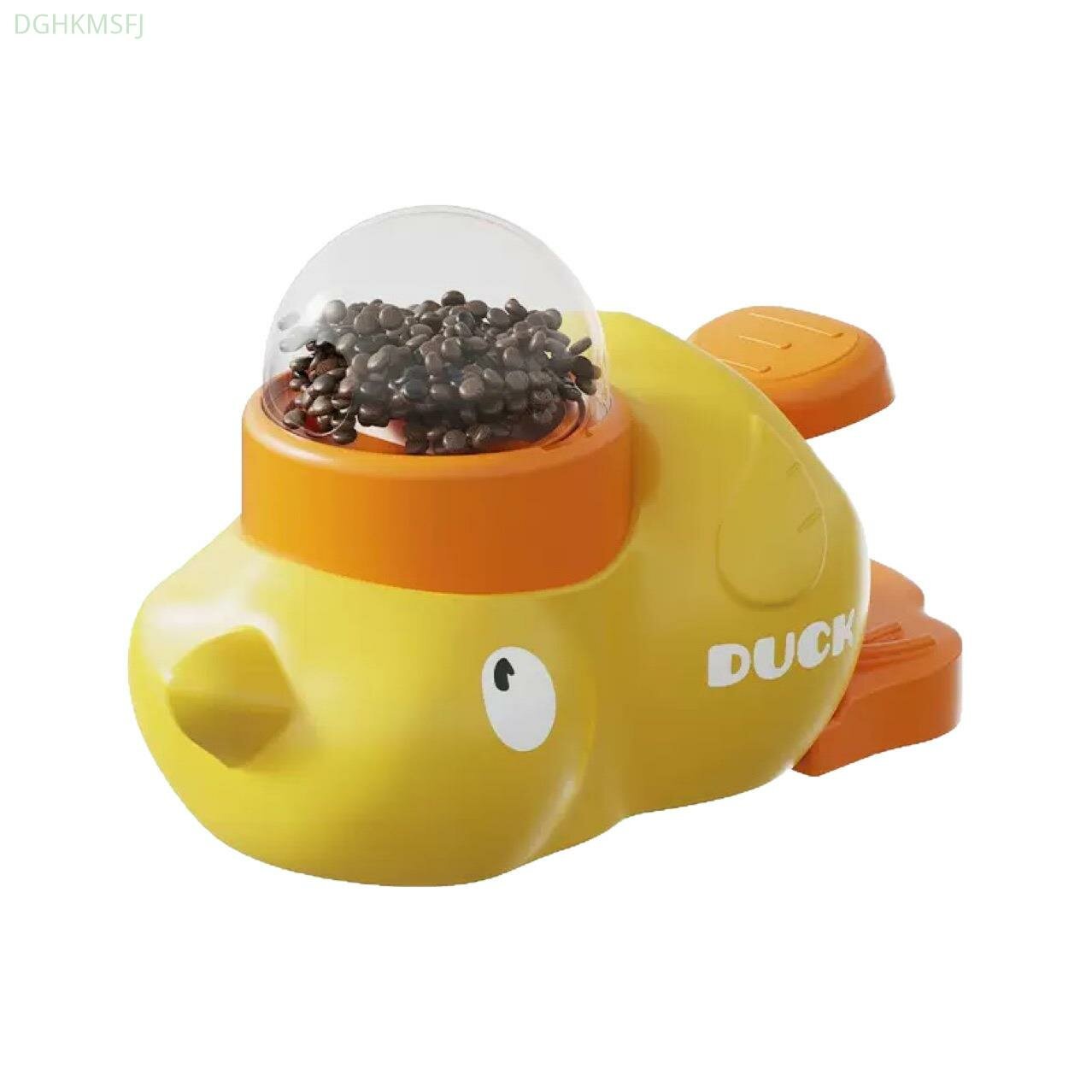 Сублимированный корм для кошек и собак Little yellow duck food drainer для кошек и собак, чтобы развеять скуку и накормить домашних животных игрушками