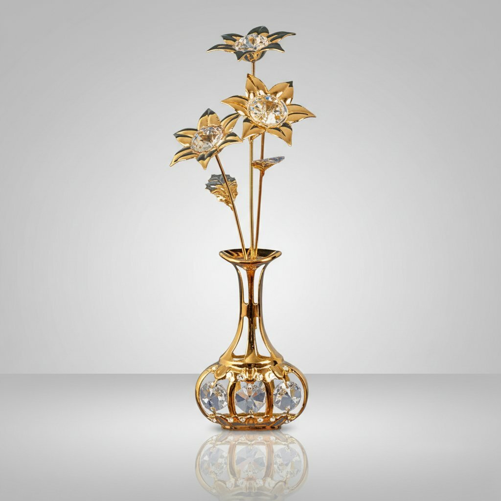 Фигурка на липучке Ваза с 3 цв. A7795 Crystal Temptations, Металл, кристалл