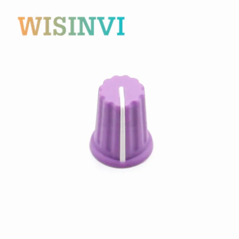 Ручка потенциометра WISINVI, фиолетовая, 16 мм