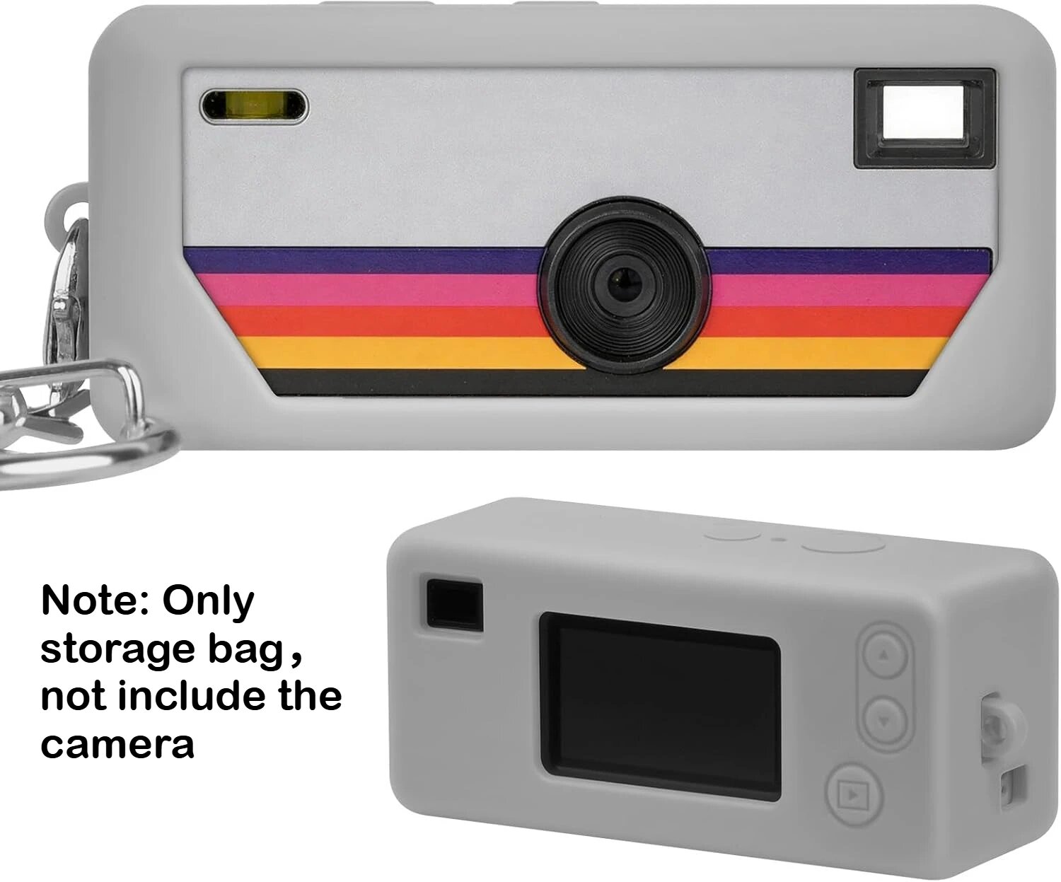 Серый силиконовый чехол для камеры Kodak CHARMERA