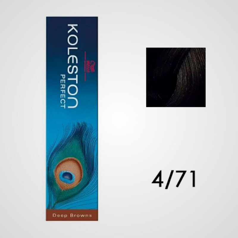 4/71 Стойкая крем краска Koleston 60мл WELLA Koleston perfect 4/71 Краска 60мл