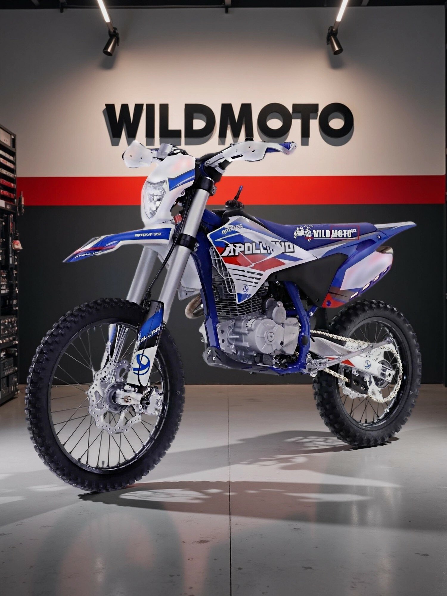 Мотоцикл эндуро Apollino AMX-F 300, 300 см3,4 х тактный с балансировочным валом.