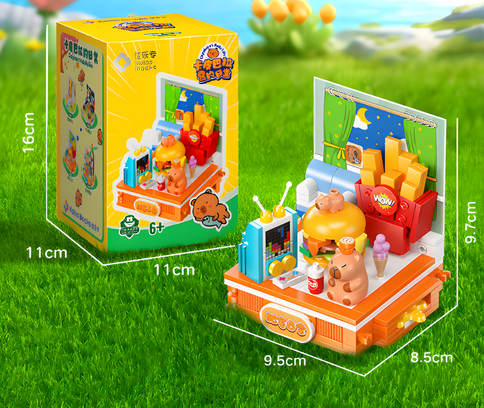 Конструктор Kalos Blocks «Капыбара: Жизнь на диване» 54003, набор для сборки, для детей от 6 лет, подарок