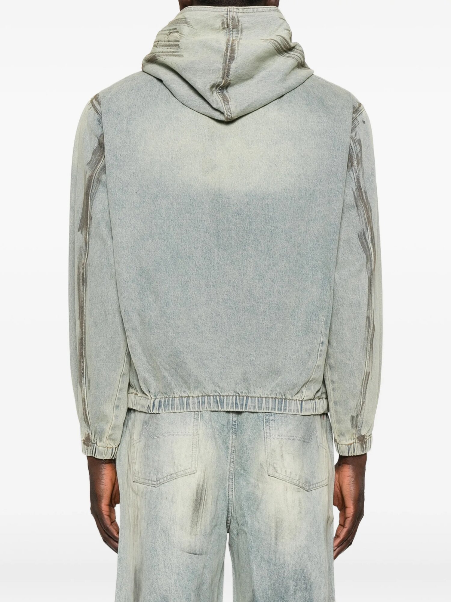 Худи Acupuncture Distressed-effect logo-patch hoodie, размер 46 — фото 1