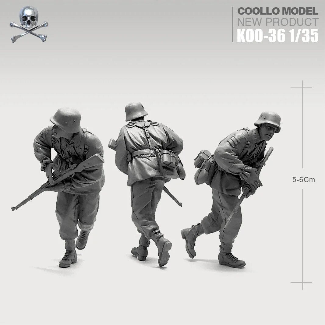 Сборная модель пехотного солдата из смолы 1/35 LOO-36