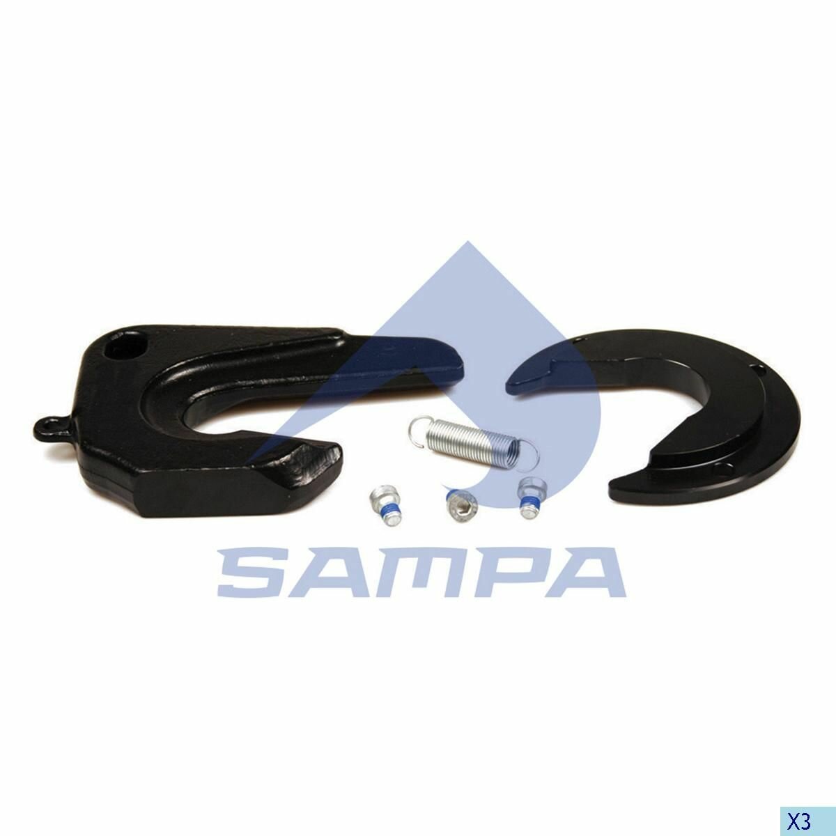 Р/к замка седла 38C/G из 3,5" в 2" 095.554 SAMPA