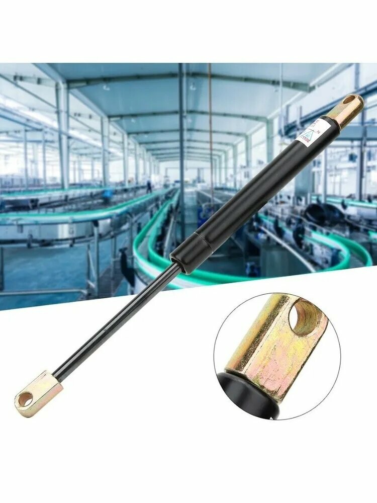 Газовый лифт для тяжелых нагрузок (центр 280 мм, ход 100 мм, 300Н), для крышек люков и станков.