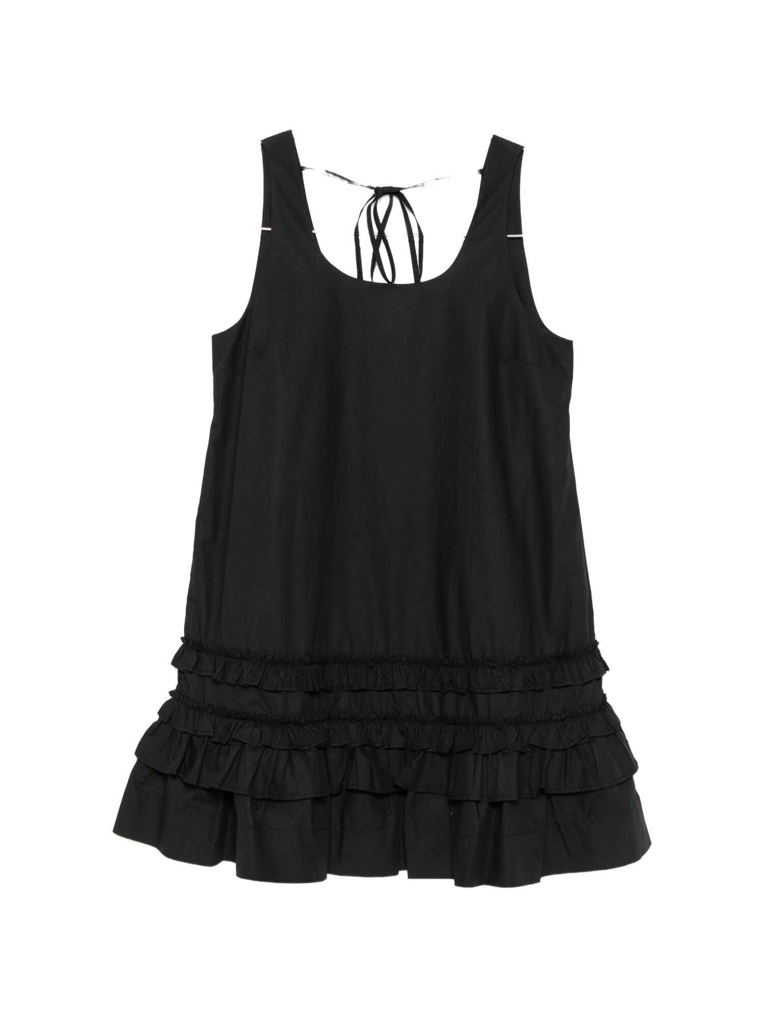 Платье Ruffle-trim tie-fastening dress