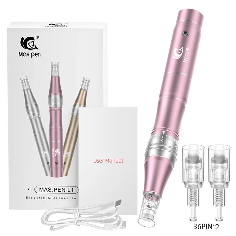 Беспроводной микронидлинг Mas.pen L1 L1-Pink-2pcs 36pin