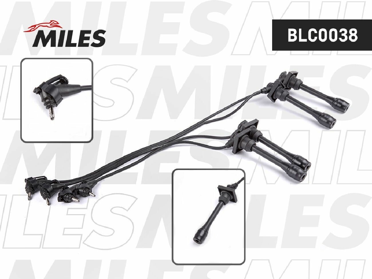 Высоковольтные провода зажигания TOYOTA COROLLA/CELICA, MILES BLC0038