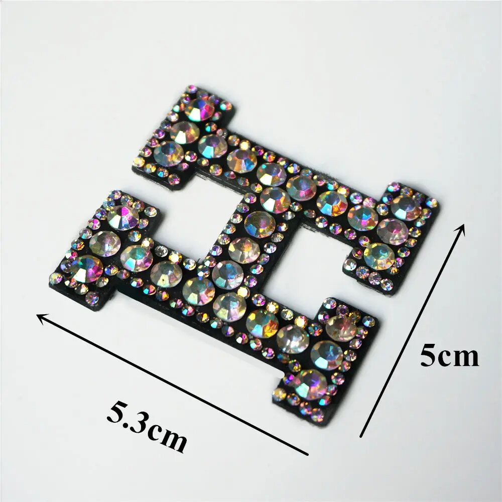 Буква H стразами, 5x5.3 см, цвет H