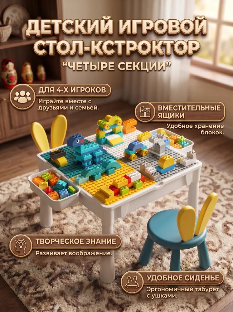Комплект детской мебели，КомплектацияКомплект детский стол + стул,40х30х36см