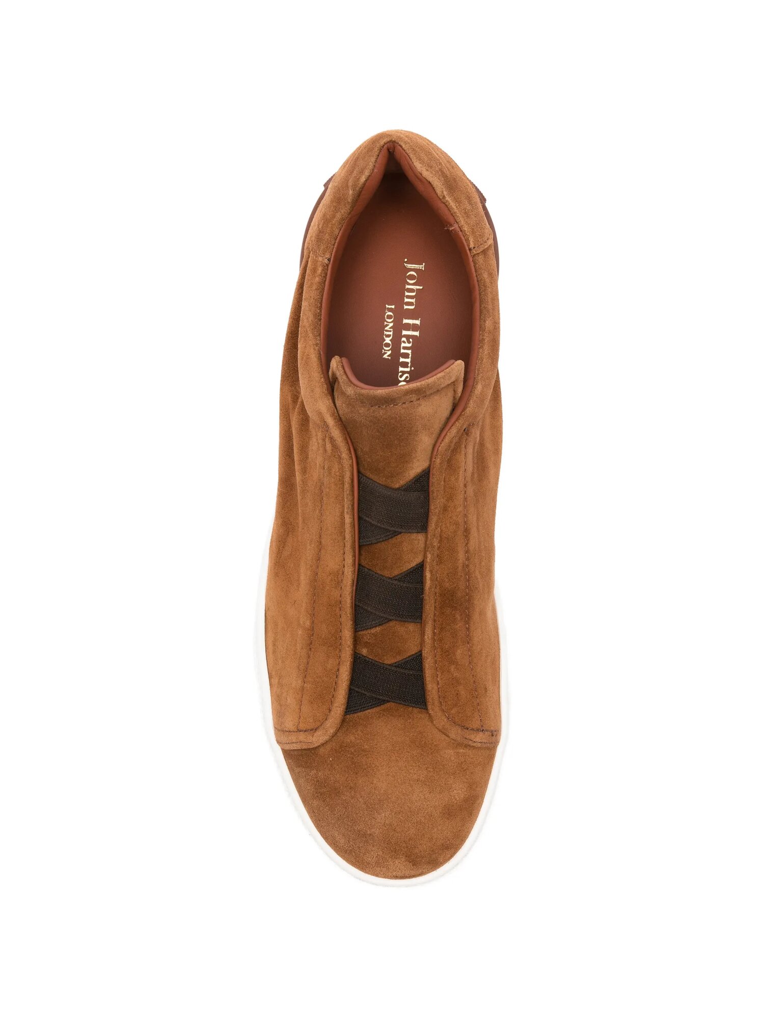 Кроссовки  Suede slip-on sneakers, размер 41, коричневый/серый/оранжевый — фото 1
