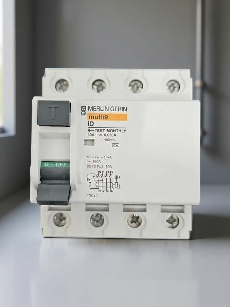 УЗО ID Merlin Gerin Multi 9 4Р 40А 30mA класс АС