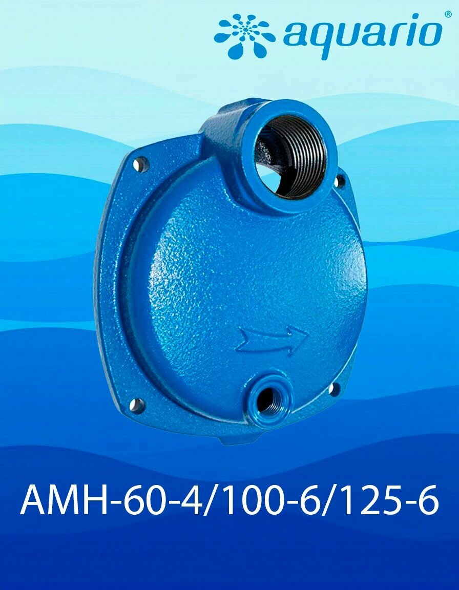 Входной фланец для насосов Aquario AMH-60-4/100-6/125-6 (вход 1") (арт. 8232)