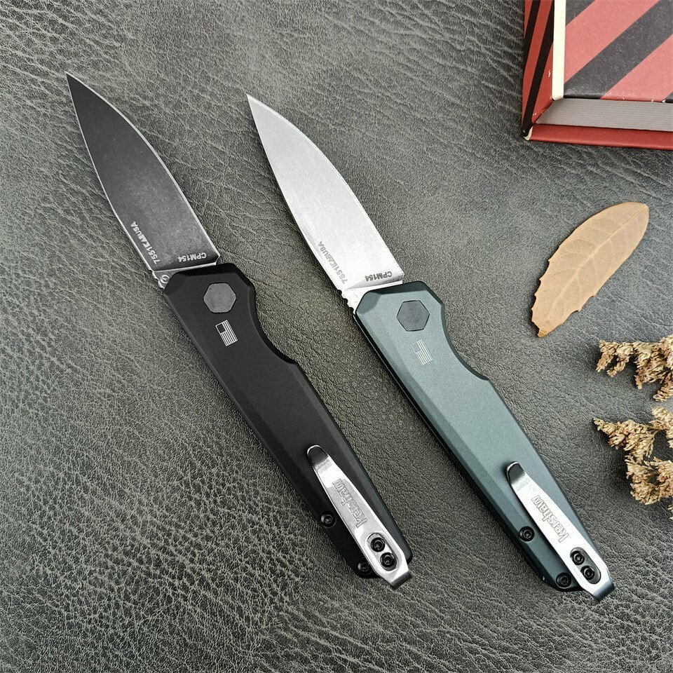 Новый складной нож Kershaw 7551 с автоматическим механизмом OTF, лезвие из стали D2, алюминиевая рукоятка, карманный нож для активного отдыха, EDC, кемпинга, охоты и резки.