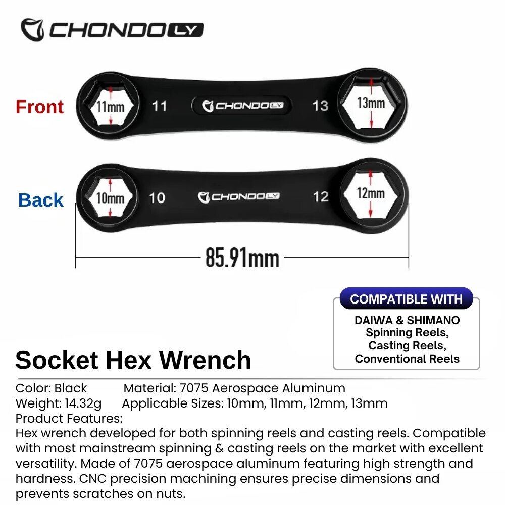 Двусторонний шестигранник CHONDOOLY 13/11 мм