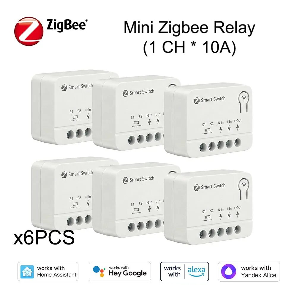 Умное реле ZigBee с Алисой 10A, Zigbee2mqtt
