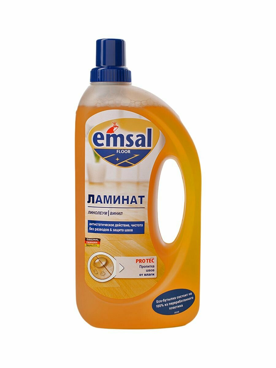 Средство Emsal для ухода за ламинированными полами, 1 л, Германия