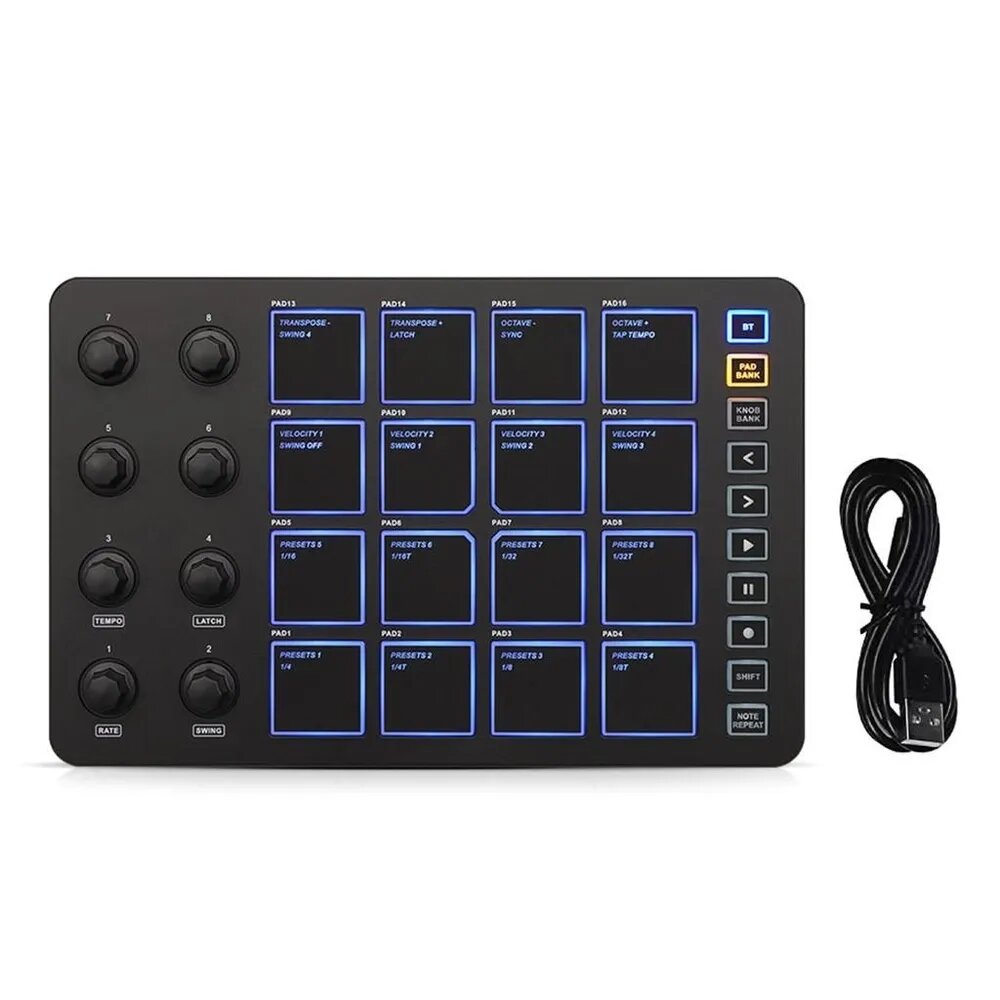 Программируемый SOUND менеджер ABS 16 Key, Черный - подушечка