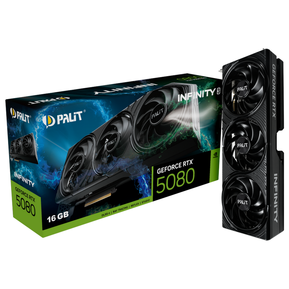 Видеокарта Palit RTX5080 INFINITY 3 16GB GDDR7 256bit 3xDP HDMI 3FAN RTL