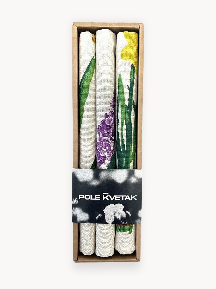 Набор кухонных полотенец "Весенние Краски" Оршанский лёнкомб, 53%/47%, 46x60см, 3шт.