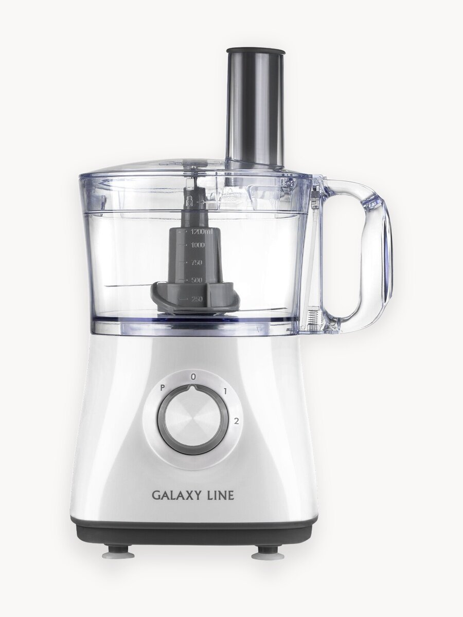Комбайн кухонный GALAXY LINE 2312, защита от перегрузки, 2 скорости, 1.2л, белый