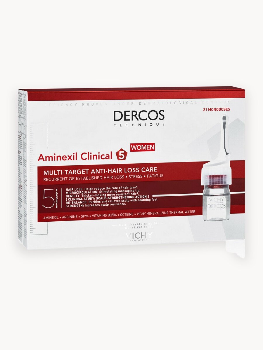 VICHY Aminexil Intensive 5 21 ампула жен: средство против выпадения волос
