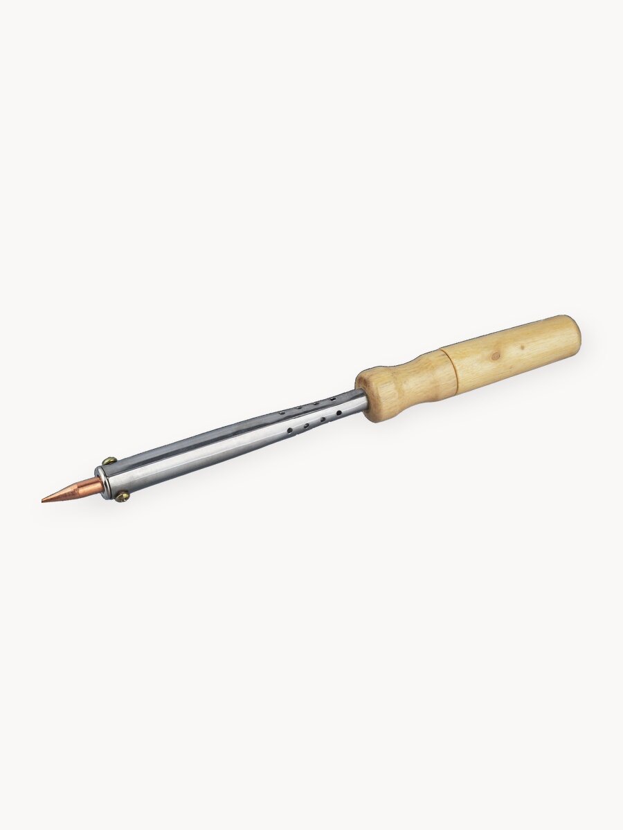 Паяльник электрический Онлайт 90 202, 120 Вт, конус прямой, дерево