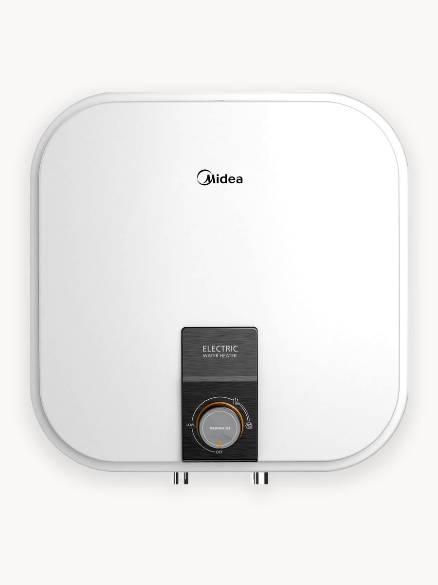 Накопительный водонагреватель Midea MWH-1520-KVM, 2000 Вт, 15 л, защита от коррозии, белый, подключение над раковиной