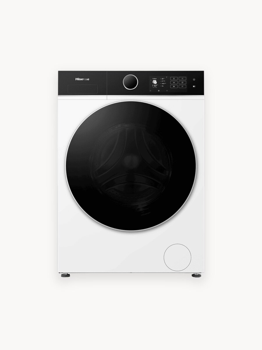Стиральная машина Hisense WF5I1045BWQ, 10,5 кг, 1400 об/мин, инверторный мотор, Wi-Fi управление, обработка паром, белый