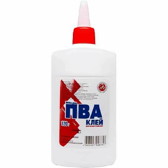 Клей ПВА Экспоприбор пластиковая бутыль, с дозатором, 120 г (4041399)