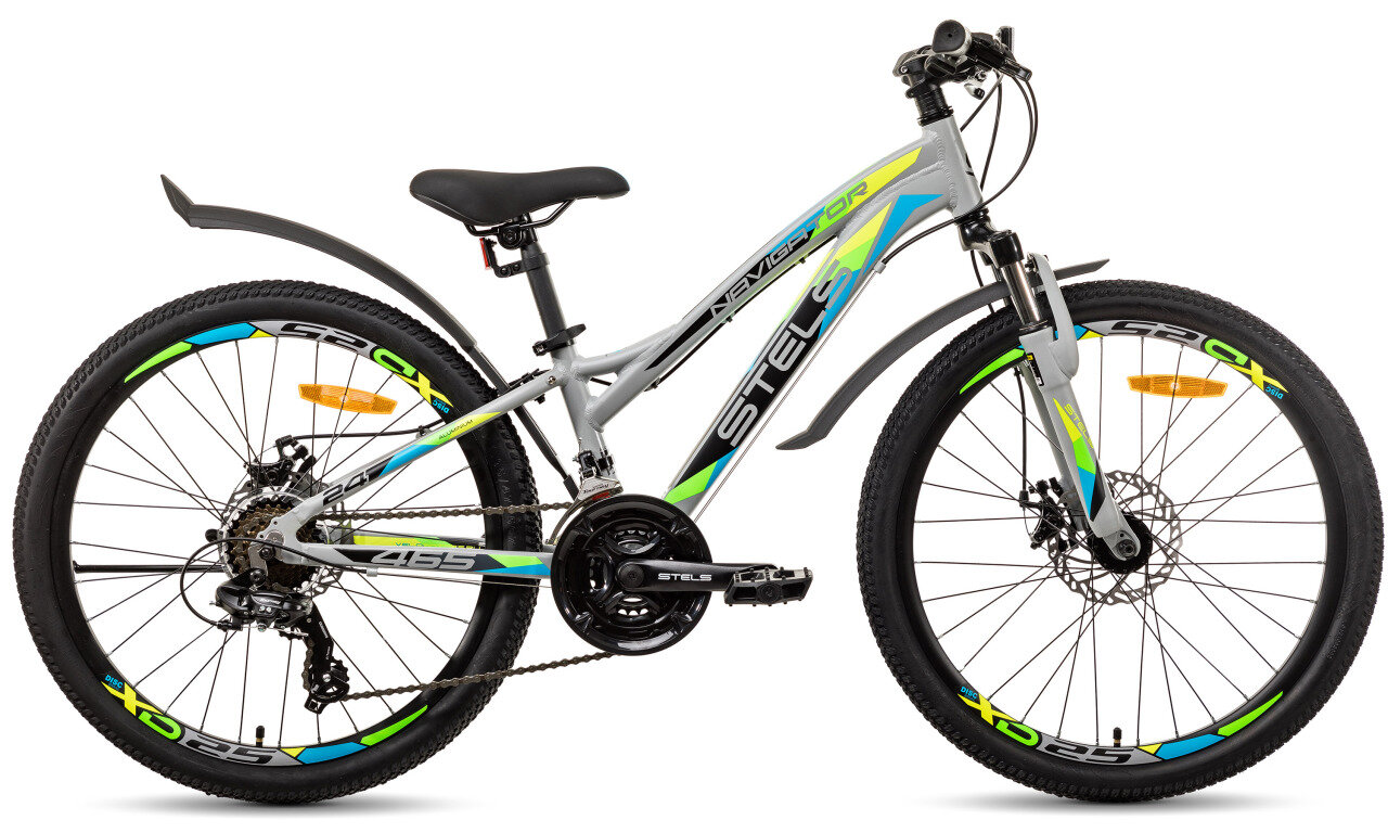 Подростковый велосипед Stels Navigator 465 MD 24 V010, год 2025, цвет Серый, ростовка 11