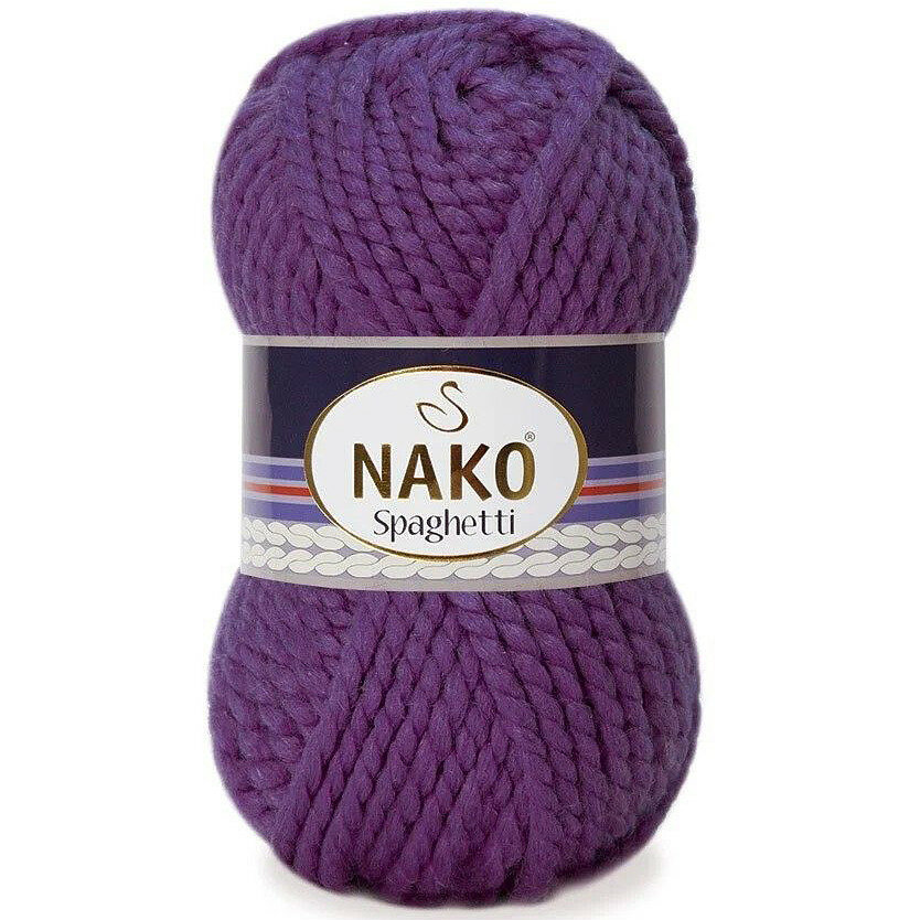 Пряжа Nako SPAGHETTI 11209 фиолет (5 мотков)
