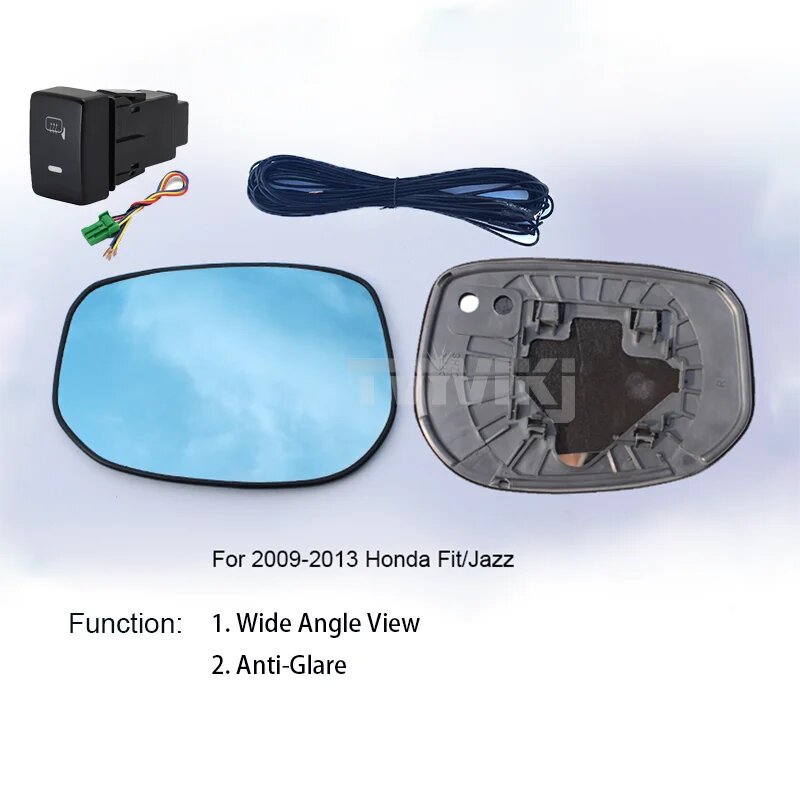 Боковое зеркало заднего вида TVYVIKJ, синее стекло, линзы для HONDA FIT JAZZ GE6 GE8 1 pair heated B
