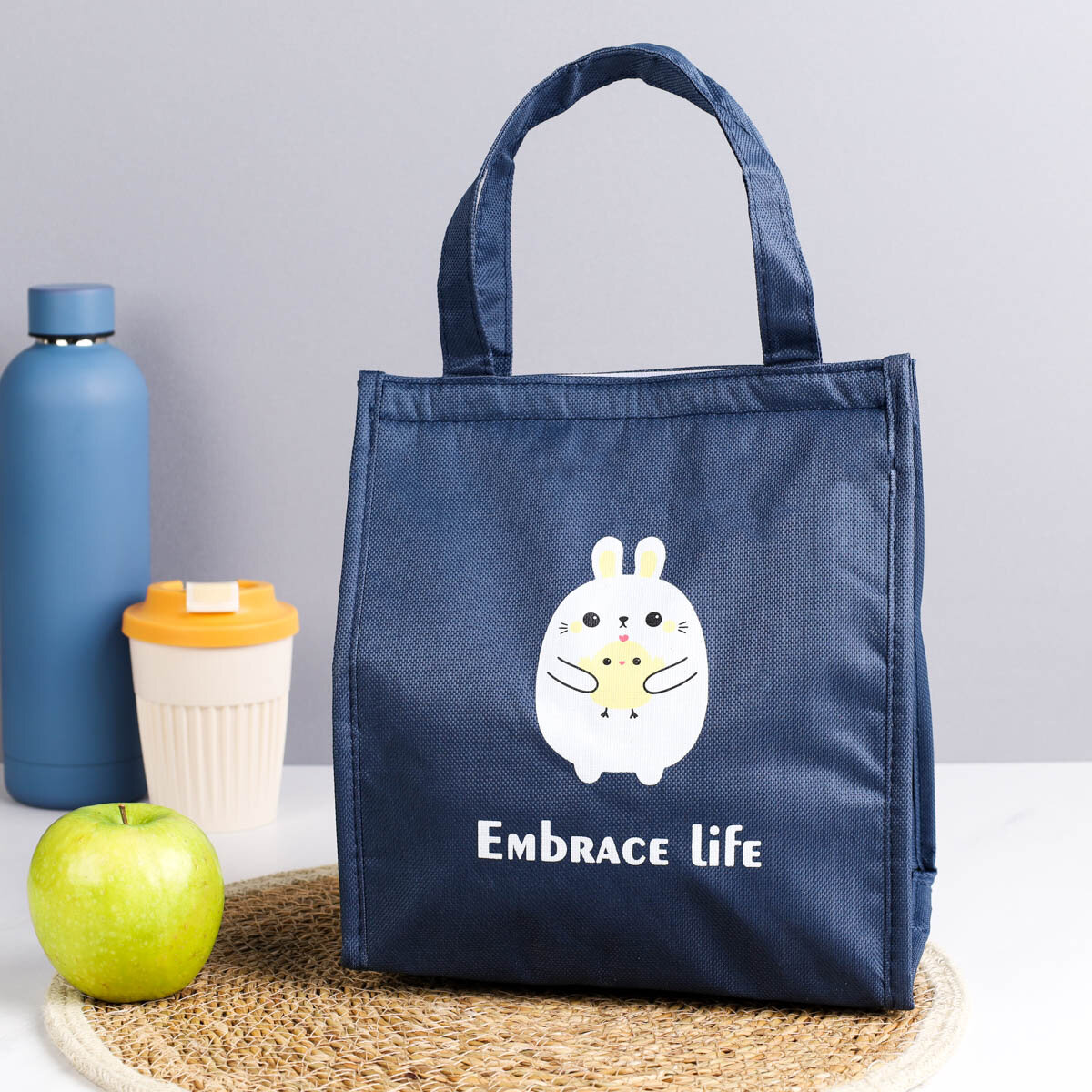 Термосумка для ланч бокса синяя на 8,5 л