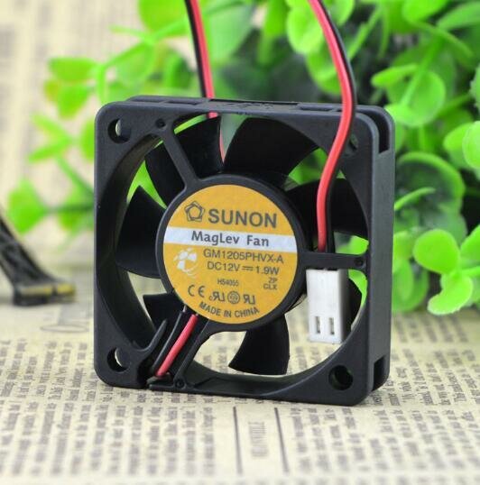 Оригинал SUNON 5015 DC 12V 1.9W GM1205PHVX-A 50*50*15MM 2-wire Hydraulic Server Вентилятор охлаждения