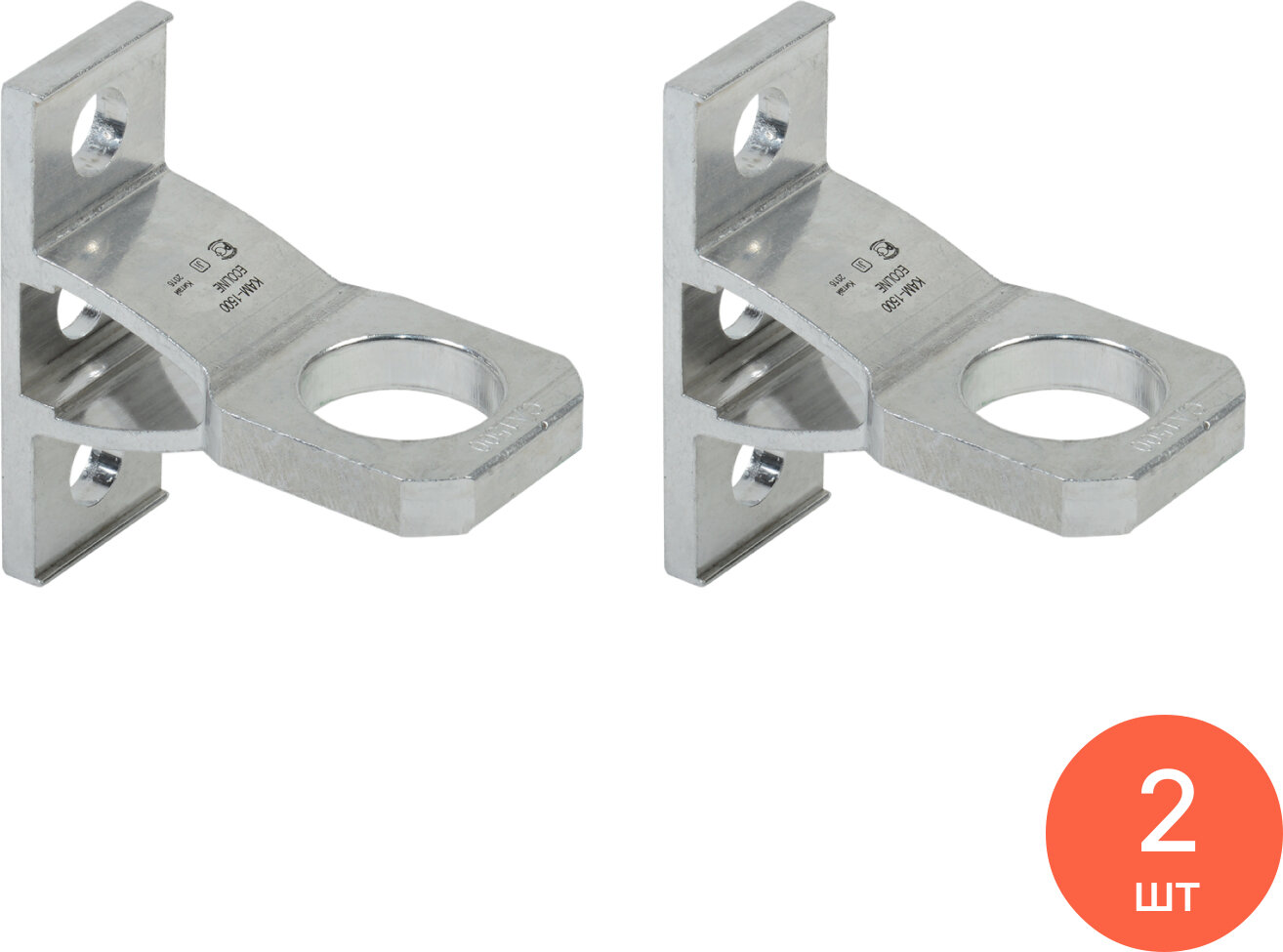 Кронштейн крепежный IEK / ИЭК КАМ-1500 Ecoline анкерный, из оцинкованной стали, разрушающая нагрузка 1500кгс / крепеж (комплект из 2 шт)