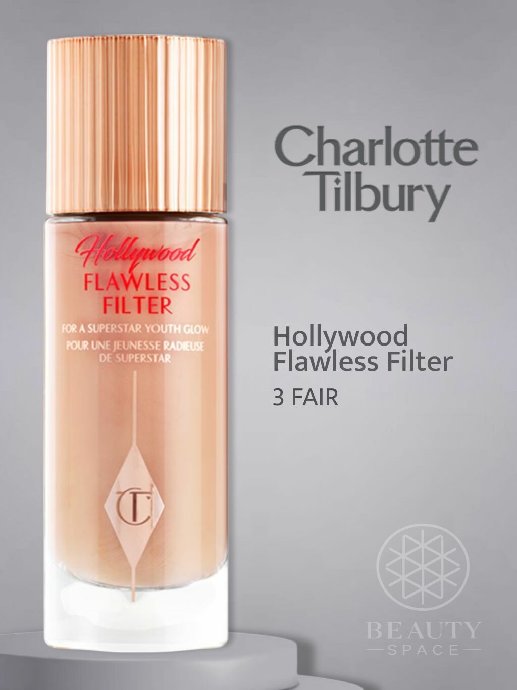 Charlotte Tilbury Основа под макияж Hollywood Flawless Filter (3 Fair), 30ml