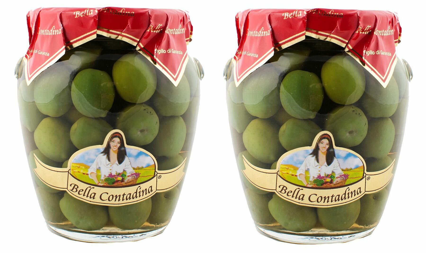 Bella Contadina Оливки Ночеллара с косточкой 2шт по 290 гр