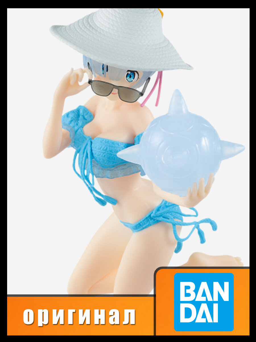 Оригинальная фигурка Rem от Bandai Spirits из аниме Re: Zero / Рем «Жизнь в альтернативном мире с нуля» 22 см