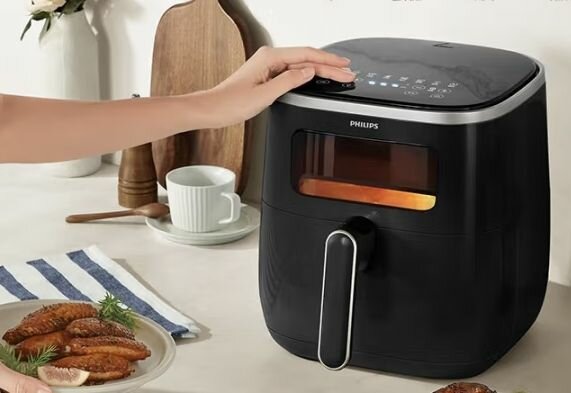 Аэрофритюрница Philips большой емкости бытовая полностью автоматическая без переворачивания фритюрница с дном в форме морской звезды