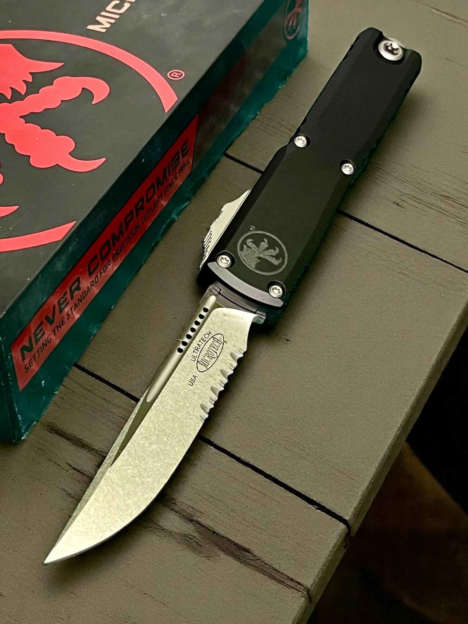 Нож складной MicroTech MCT112111 Ultratech Gen III ZBP, Part Serrated Blade