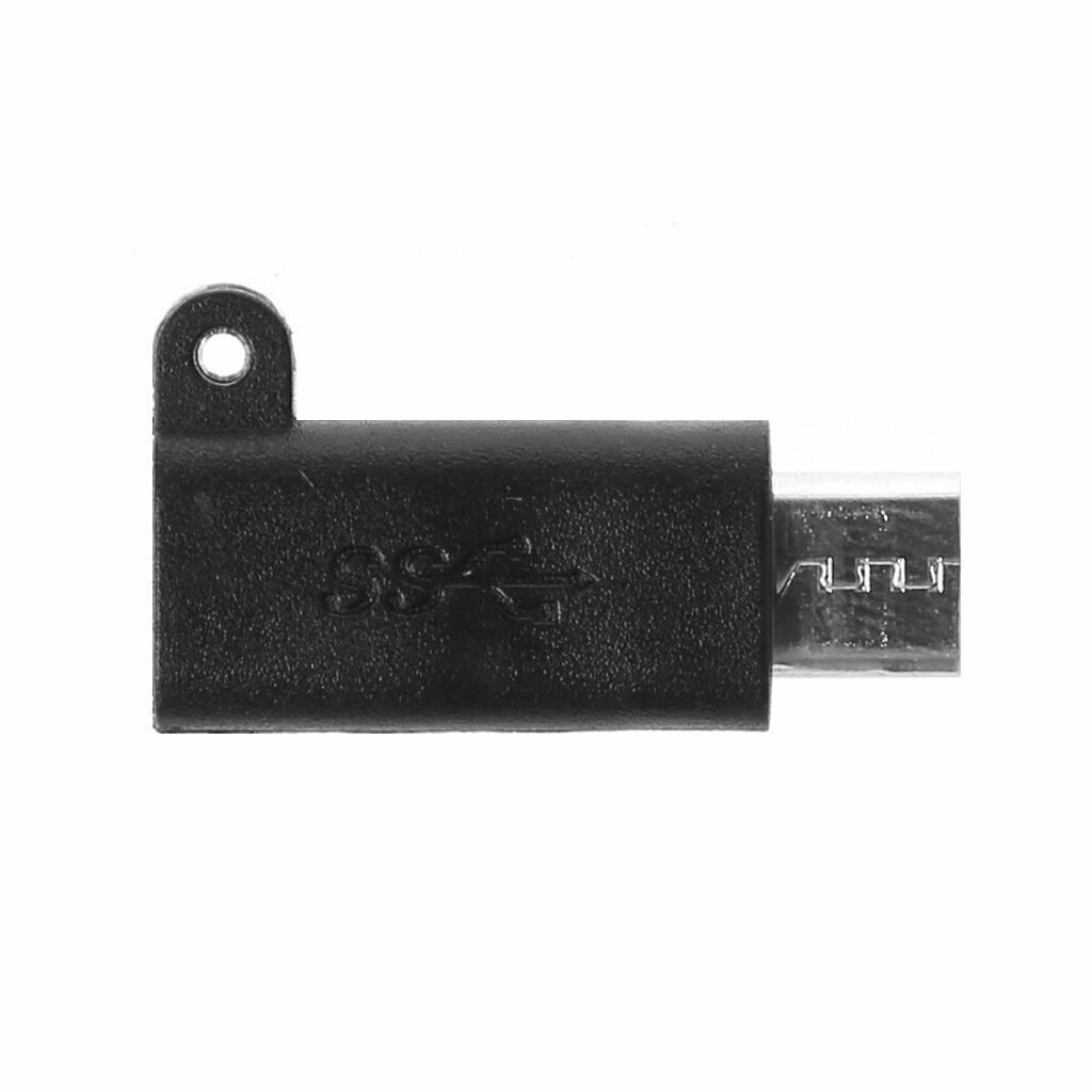 Перфорированный разъем Type C для подключения к разъему micro USB-черный